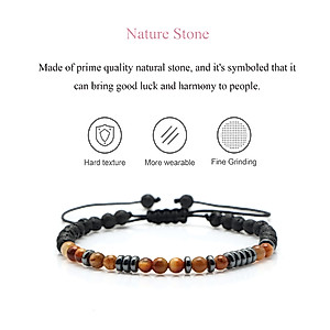 JoycuFF Daughter Bracelet from Mom Lava Rock Stone Beaded Bracelets for Mother and Daughter I Love You Morse Code Bracelets for Women Christmas Birthday Gift for Daughter from Mothers Beaded Jewelry