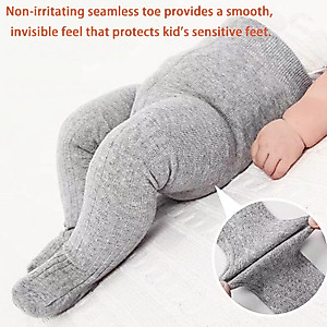 WEWINK PLUS Baby Toddler Girls Tights 3 Pack Knit Cotton Dance Leggings Pants for Infant Girl Stockings (style B twist, 0-6 month)