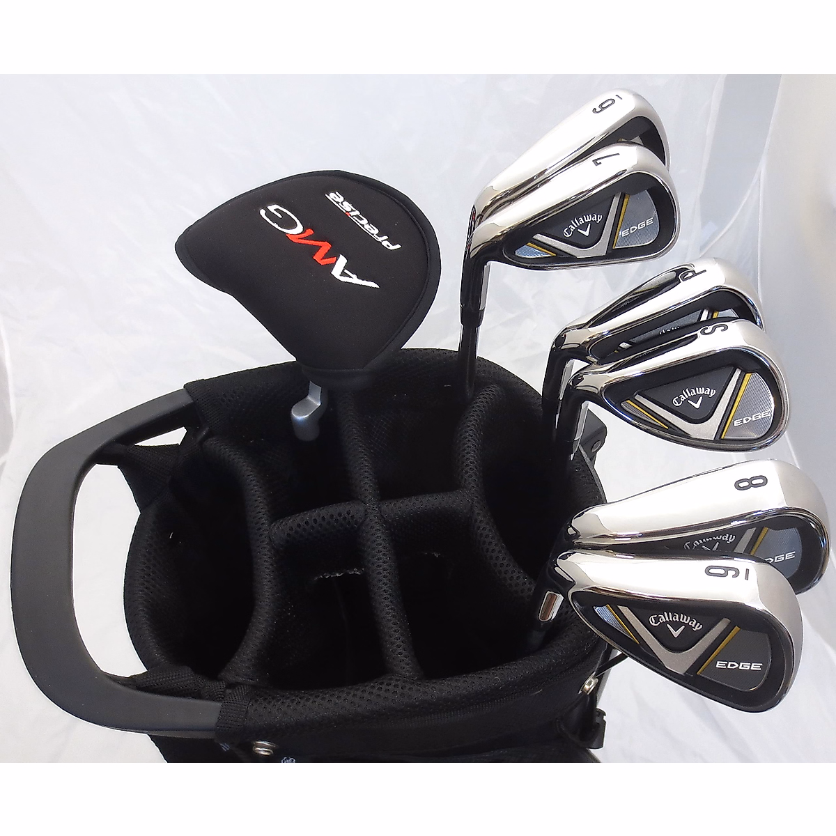 Callaway Left Hand Mens Golf Club Set Regular Flex Complete Driver, Fairway Wood, Hybrid, Irons, Putter, Stand Bag LH