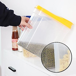 MIOKIL 2 Packs Food Containers Storage, Airtight Food Storage Containers with Lid, BPA-Free Pantry Organizers and Storage for Cereal, Flour Rice, Cereal Dispenser with 6.6LB