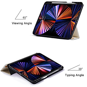 Cute Sunflower PU Leather Case for 2022 iPad 10th Generation 10.9 Inch Case with Pencil Holder Protective Stand Cover for 10.9" iPad 10th Gen 2022 Release A2696 A2757 A2777