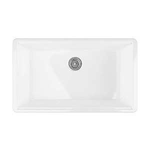 Empire Industries AMYU27 Yorkshire Undermount Kitchen Sink, White