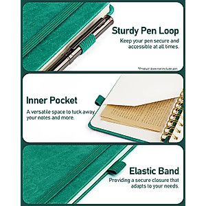 WEMATE Password Book with Alphabetical Tabs, Spiral Password Keeper Book for Seniors, Internet Password Notebook Password Journal Logbook Log in Detail, Small – 4.7''x 6'' (Teal)