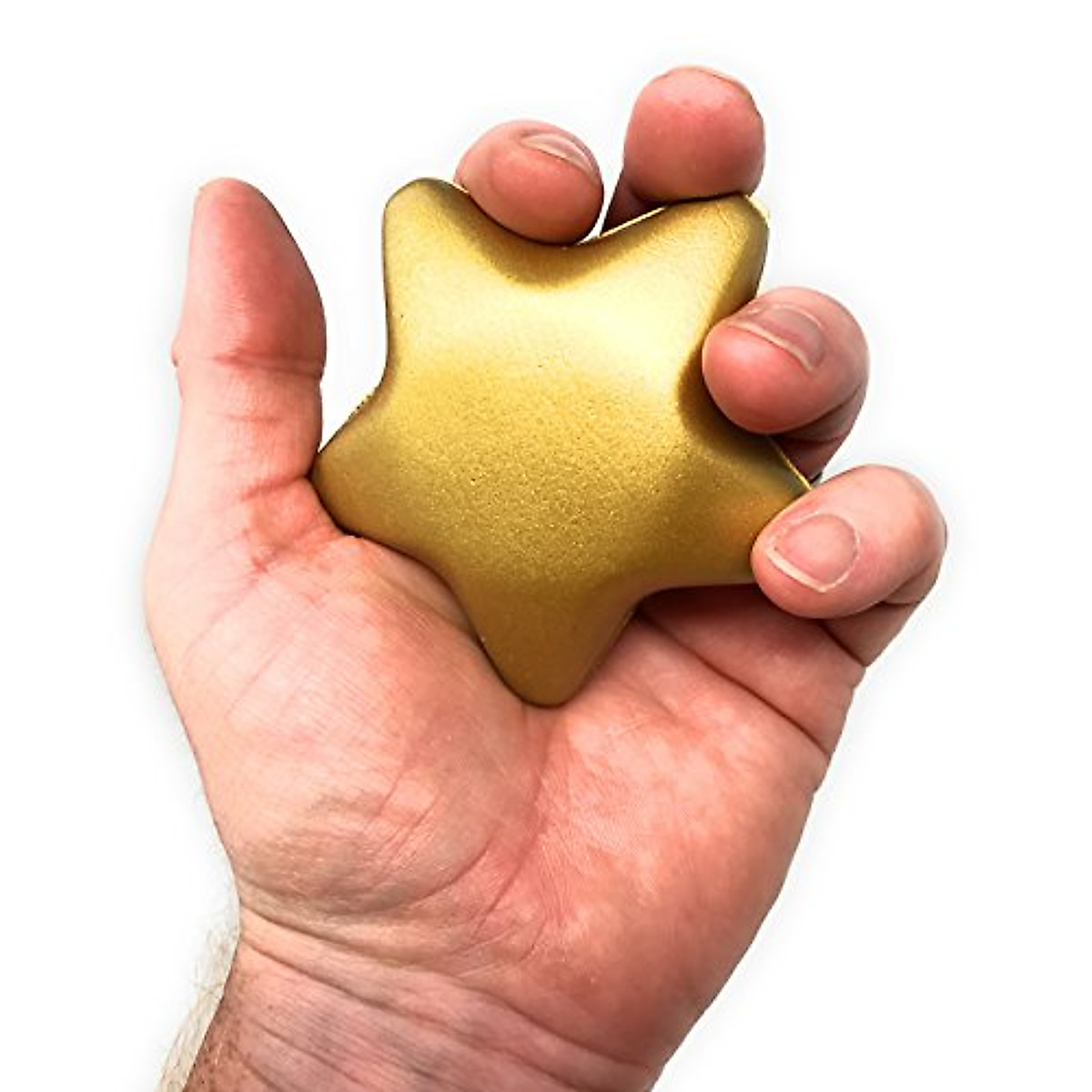 Funiverse 20 Bulk 3" Gold Star Award Stress Relievers - Perfect Office Awards, Student Prizes, or Camp Trophies