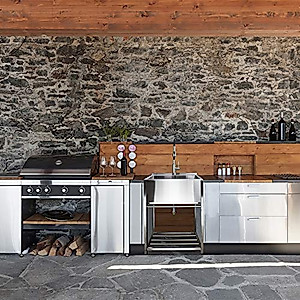 Transolid TFH-2522-SS 25 in. x 22 in. x 34.3 in. Stainless Steel Laundry Sink with Wash Stand in Brushed Satin