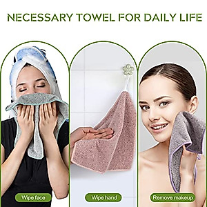 SINLAND Microfiber Face Towels Ultra Soft Facial Washcloths Face Cloth 12Inch x 12Inch 6 Pack