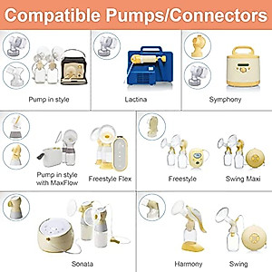 Maymom MyFit 19 mm Small Shields; Compatible with Medela Breast Pump- PersonalFit, Freestyle, Harmony, Maxi, Freestyle Flex Connector; Connect to Maymom Widemouth/Narrow Connector, 2pcs