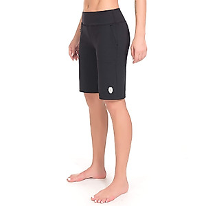 PIQIDIG Running Shorts for Women High Waisted Workout Lounge Yoga Pants Black XL