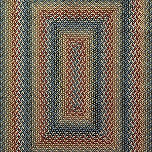 Maples Rugs Marion Braid Kitchen Rugs Non Skid Accent Area Carpet [Made in USA], Multi, 2'6" x 3'10"