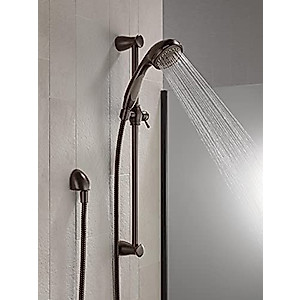 Delta Faucet 3-Spray Slide Bar Hand Held Shower with Hose, Oil Rubbed Bronze Handheld Shower Head, Slide Bar Hand Shower, Handheld Shower, Detachable Shower Head, Venetian Bronze 57014-RB, 0.5