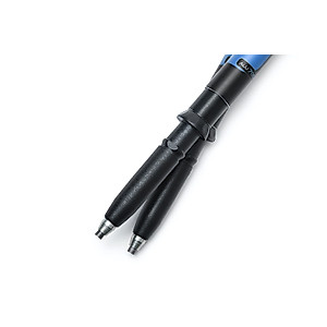 DROP + Fizan Compact Trekking Poles – Ultralight, Backpacking, Thru Hiking Poles, Adjustable, Collapsible, Customized Fit, EVA Grips, Blue (158 Grams Each)