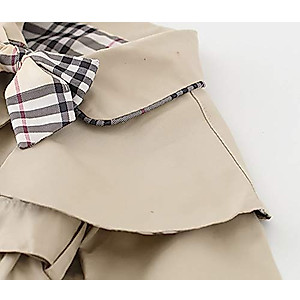 FullGood Toddler Girl Spring Autumn Windbreaker Jacket Trench Coat Khaki-2 2-3 Years