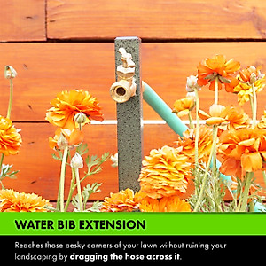 Yard Butler Hose Bib Extender - Easy to Use & Install Garden Watering Tool - Faucet Extender for Easy Lawn Care - Essential Gardening Supplies for Watering