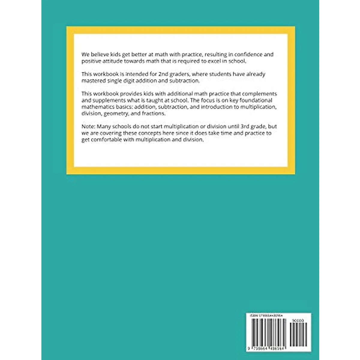 Math Workbook Grade 2: 100 Pages of Addition, Subtraction, and Beginning Multiplication, Division, Fraction (Math Workbooks)