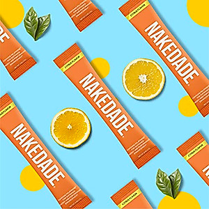 NAKED nutrition Nakedade – Performance Enhancing Sports Drink Powder - Citrus Flavor Electrolyte Powder – No GMOs or Artificial Sweeteners, Gluten-Free, Soy-Free, Dairy-Free –