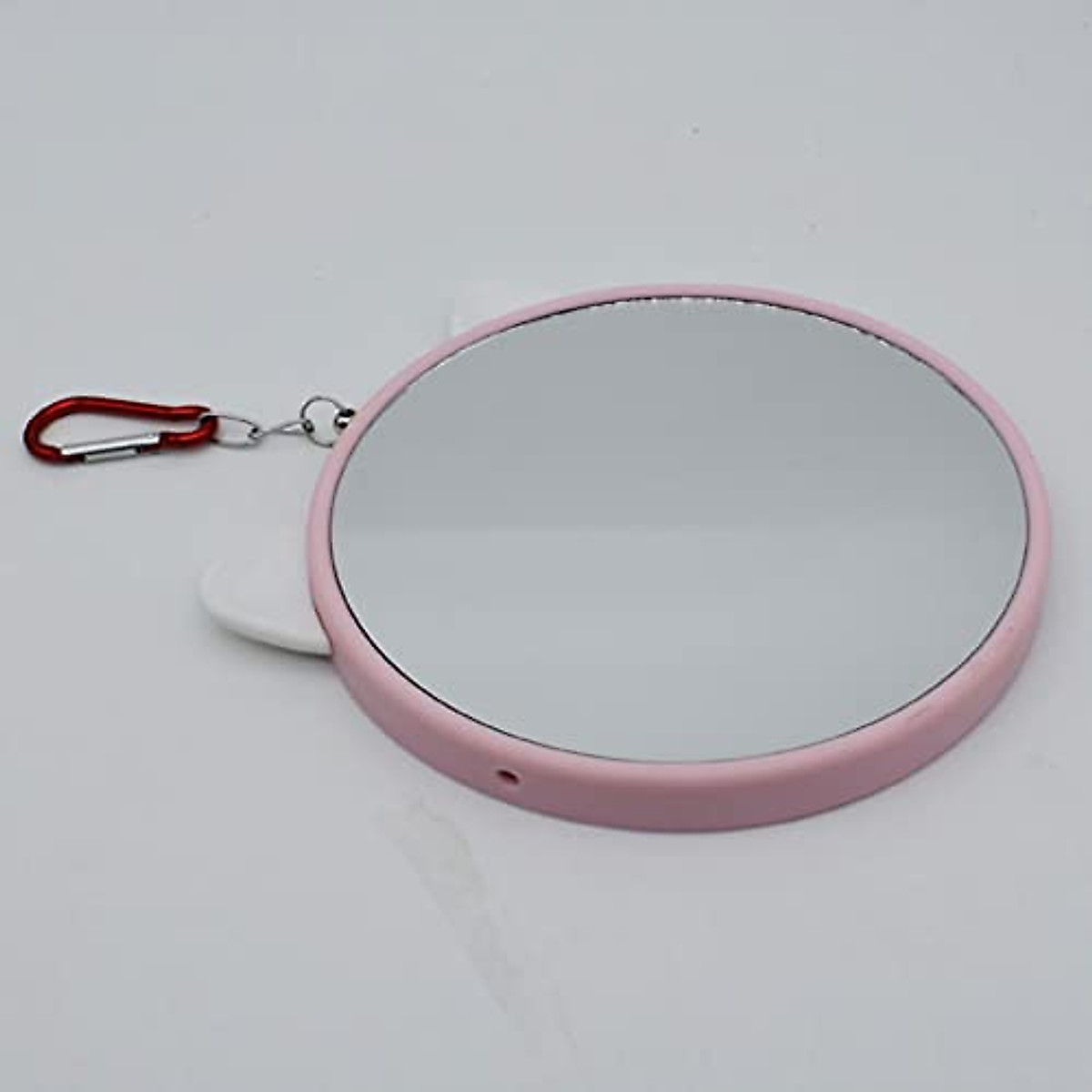 POPETPOP Parakeet Mirror 2 Pcs Bird Mirror Cockatiel Mirror Hanging Interactive Parrot Toy Bird Cage Mirror for Parakeet Cockatiel Conure Lovebirds Finch Pink Bird Mirror