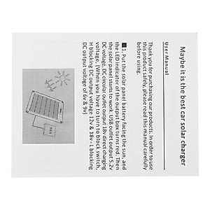 POCREATION Monocrystalline Solar Panel, IP65 Waterproof Portable Solar Cell Panel 100W Monocrystalline 12 24V USB Output for Car Trailers Yacht