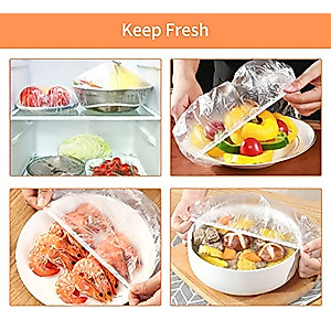 100 Pcs Disposable Plastic Shower Caps Clear Elastic Thick Bath Cap For Women Spa,Home Use,Hotel and Hair Salon