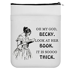 MAOFAED Oh My God Becky Look at Her Book It is Soooo Thick Funny Book Sleeve for Book Lover Gift Book Protector (oh My god pecky)