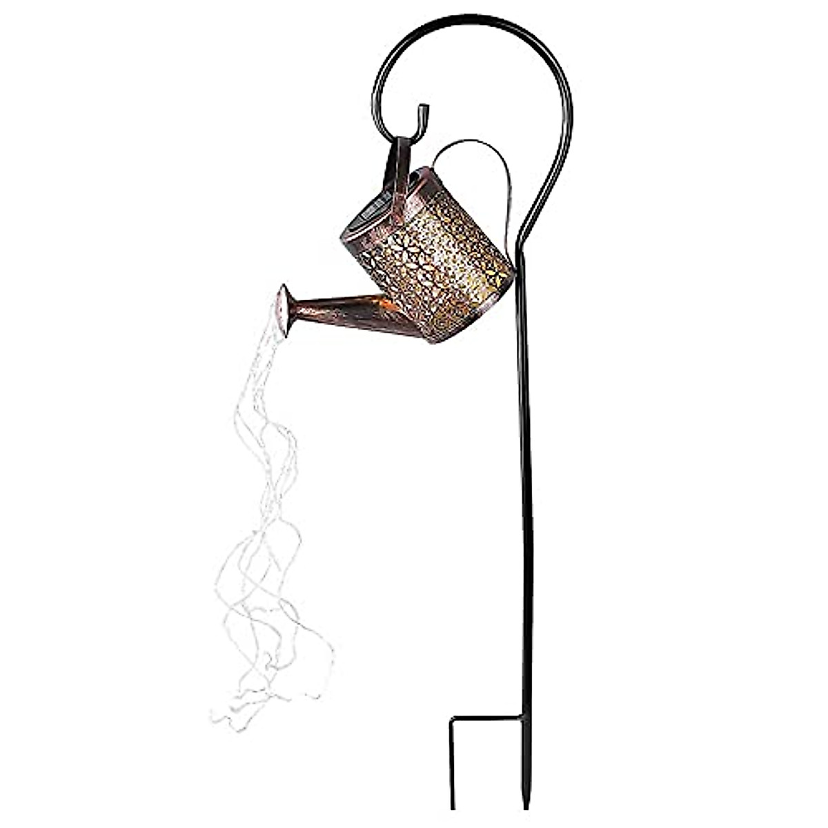 Solar Watering Can Light,Bunch Lights Waterproof Waterfall String Lights, Outdoor Garden Fairy Light Decor for Home Yard Patio