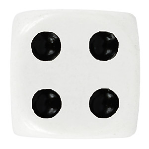 Set of 20 Round-Corner 6-Sided Cube Game Dice - Perfect for Yahtzee, Scribbage, Craps, Liar's dice, Farkle, and Much More - A Game-Night Must-Have - Black Duck Brand!