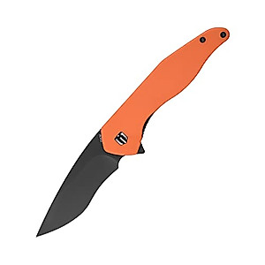 SHIELDON Viper Pocket Knife Black DLC Finish 154CM Steel Blade G10 Handle Nested Liner Lock Folding Knife Qualified as Outdoor Knife (Black Blade)
