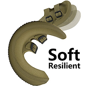 Weweya Men Women Bathroom Shower Slipper Indoor Home Beach Quick Drying Pillow Slipper Green Men Size 10 10.5 Women Size 11 11.5