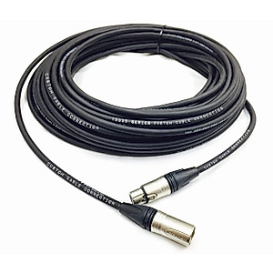 125 Foot 5-Pin XLR 24 AWG (Gauge) DMX512 Data Cable Male to Female for stage lighting, LED Uplights, DJ Lights and DMX512 Controller- made by Custom Cable Connection