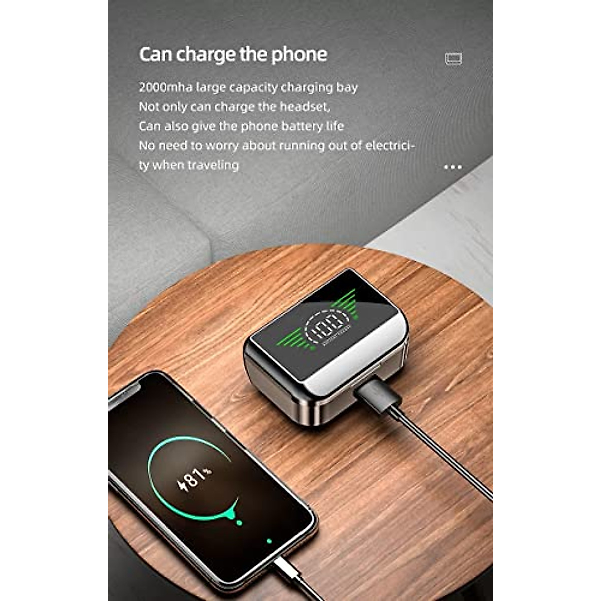 proQual M31-A Wireless Earphone in-Ear Low Latency Mini Stereo Sound Bluetooth-Compatible 5.2 Earbud for Gaming Bluetooth-Compatible