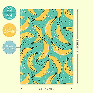 S&O Fun Fruit Notepad Theme Set with 12 Unique Designs - Brightly Colored 3.5x5" Mini Notebooks That Fit Anywhere - Durable Pocket Notebook Pack - Notebooks & Writing Pads - Notebooks Bulk