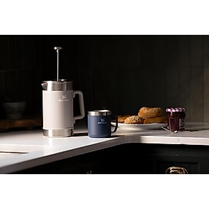 Stanley Stay-Hot Camp Mug 12 oz | Press Fit Drink Through Lid | Cup for Coffee, Tea and Drinks | Insulated Stainless Steel Coffee Mug | BPA-Free | Navy