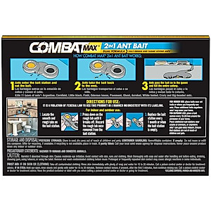 Combat Max 2 in 1 Ant Bait Station, 4 Count