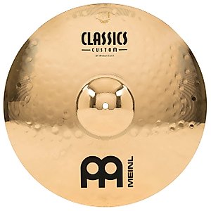 Meinl 18" Medium Crash Cymbal - Classics Custom Brilliant - Made in Germany, 2-YEAR WARRANTY (CC18MC-B)