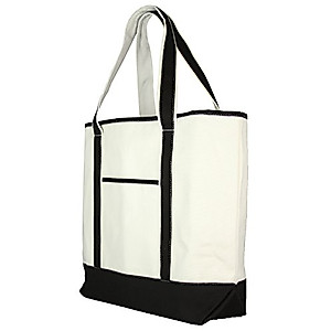 Ensign Peak Deluxe Canvas Tote Bag, Black