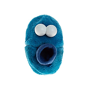 Sesame Street Unisex-Baby Cookie Monster Puppet Slipper, Blue, 7/8 Child US Toddler