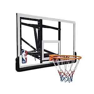 54-Inch Wall Mounted Backboard and Rim Combo with Polycarbonate Backboard Adjustable Height