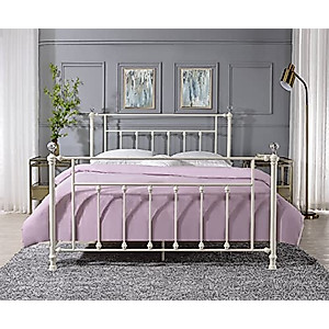 Acme Comet Metal Fame Queen Bed in White
