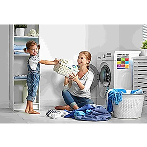 Voisin Products Magnet | Laundry Cheat Sheet | Laundry Room Decor or Laundry Room Sign | How to Do Laundry | Laundry Magnet Includes: Laundry Symbols & Stain Removal Chart | Laundry Room Wall Decor