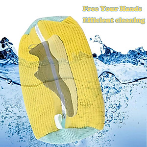 Shoe Washing Machine Bag, Sneaker Cleaning Laundry Shoe Bag, Reusable & Durable Zipper Shoe Cleaing Bag Keep Shoe Clean, Laundry Bags for Washer Dryer (Grey,2)