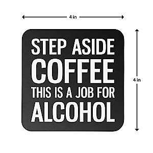 Lillian Rose Black & White Set of 36 Drinking Coasters, One Size, Black