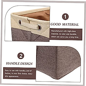 ANDRESLAD Storage Box Clothes Toys Basket Lightweight Clothes Basket Storage Baskets Wear-resistant Toys Basket Toy Storage Baskets Decorative Storage Bins Toy Basket Coffee Cotton