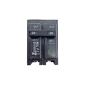 Eaton BR220 20 Amp Double Pole Circuit Breaker