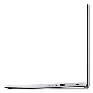 Acer Aspire 15.6-inch FHD Laptop, Intel Celeron Dual-Core N4500 Processor, 8GB RAM, 256GB SSD, Webcam, WiFi, HDMI, Bluetooth, Windows 10, Pure Silver (Renewed)