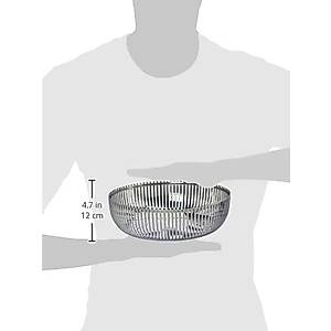 Alessi Round Basket, 23cm, Silver