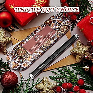 Dual Arc Electric Candle Lighter Gift Box Rechargeable USB Lighter Gifts for Women Men Plasma Arc Lighters for Candle Gift Choice (Obsidian Black)