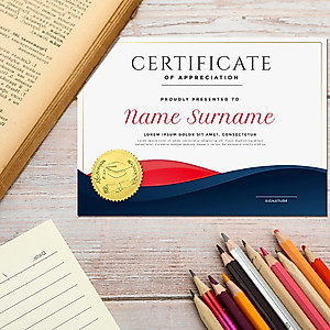 300 Pcs Gold Embossed Graduation Cap Gold Foil Class of 2024 Seals Diploma Certificate Seals Self Adhesive Seal Stickers for Graduation Envelopes