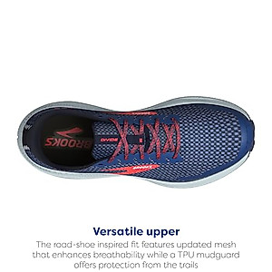 Brooks Women’s Divide 4 Trail Running Shoe - Navy/Bittersweet/Peacoat - 12 Medium