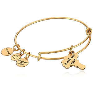 Alex and Ani Womens I Pick You EWB Bangle Bracelet, Rafaelian Gold, Expandable