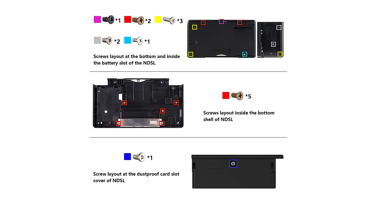 eXtremeRate Clear Atomic Purple Case for Nintendo DS Lite