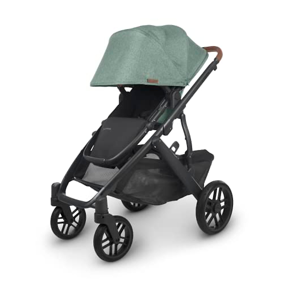 Vista V2 Stroller - Gwen (Green mélange/Carbon/Saddle Leather)